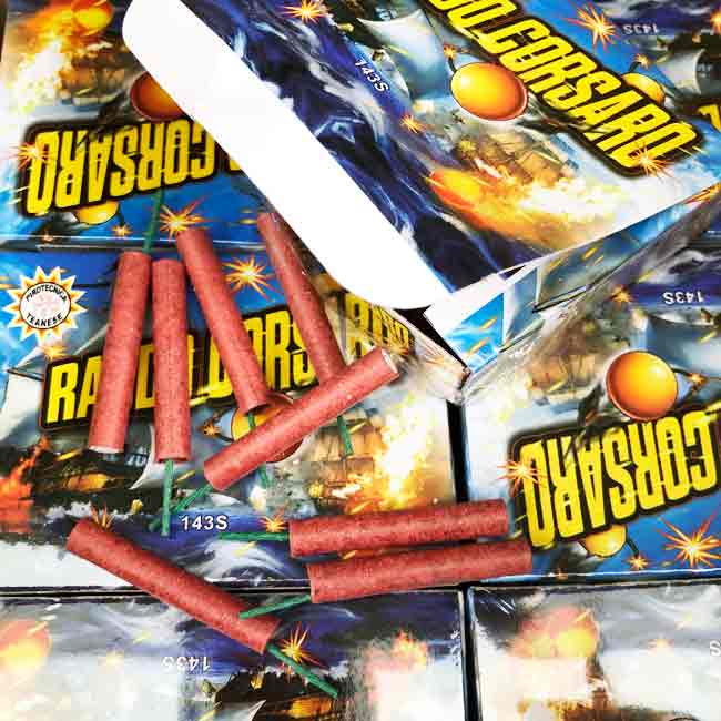 Raudo Corsaro Nero 50pz Emettitore di Suoni Scoppio Capodanno Caccia ...